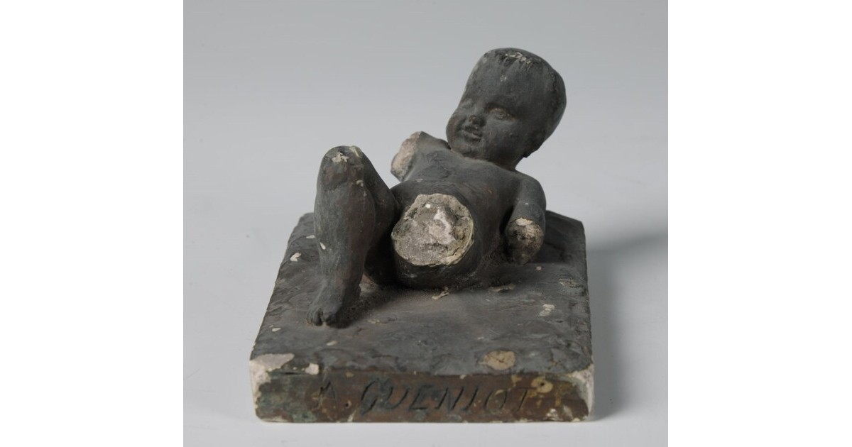 Enfant nu couché, GUÉNIOT - Portail officiel des Musées de Reims
