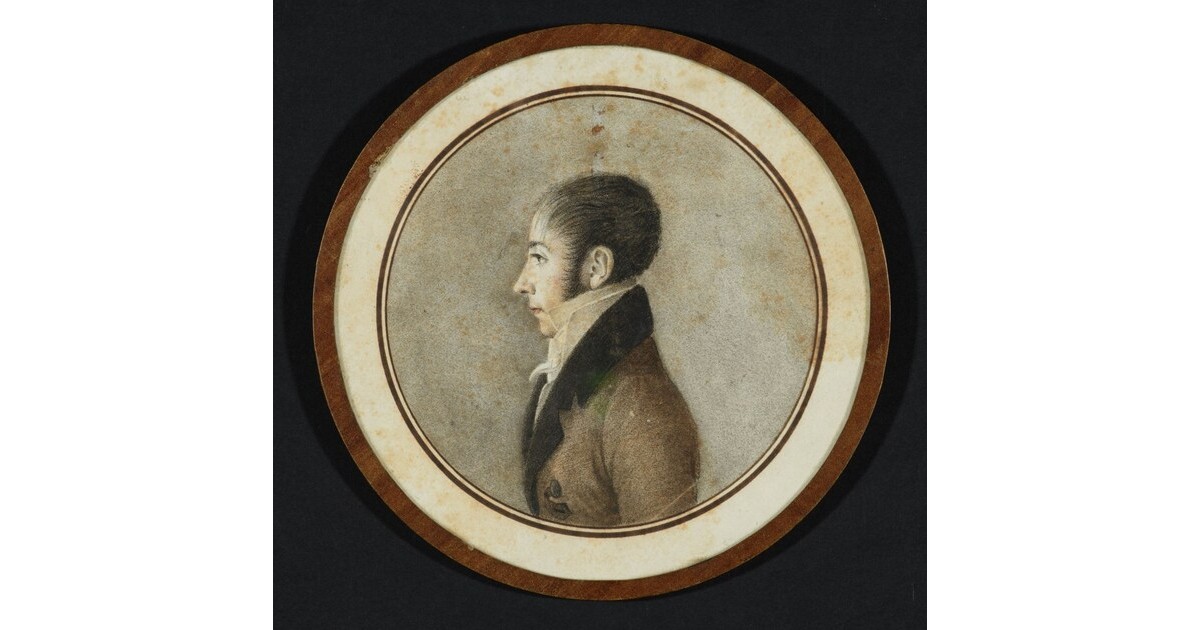 Portrait de profil d’un homme, ANONYME - Portail officiel des Musées de ...