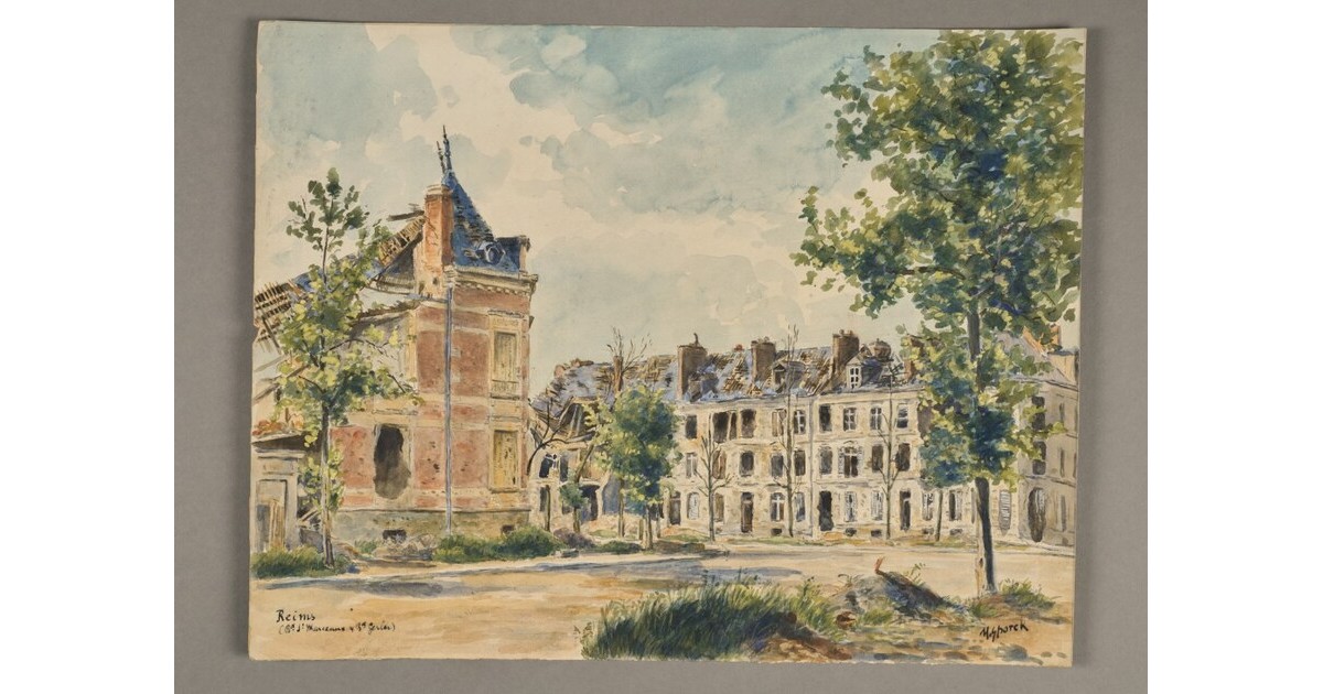 Boulevard Saint-Marceaux et Gerbert en ruines à Reims, SPORCK - Portail ...