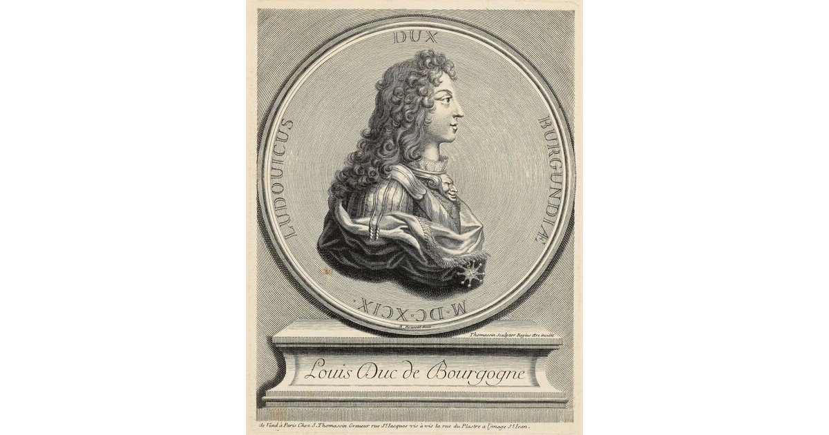 Portrait de Louis Duc de Bourgogne (façon médaille antique), THOMASSIN ...