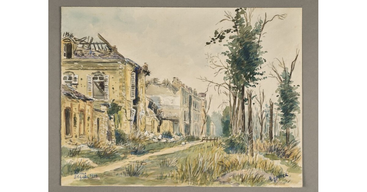 Boulevard Gerbert à Reims en ruines, SPORCK - Portail officiel des ...