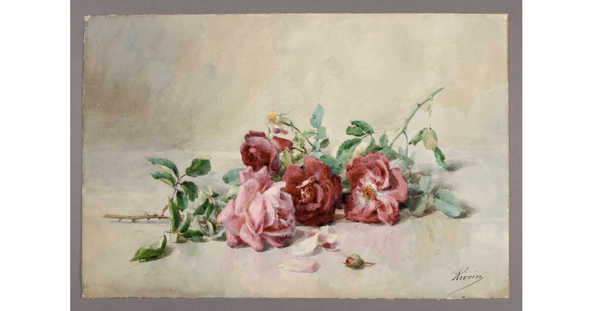 Branches de roses, RIVOIRE - Portail officiel des Musées de Reims