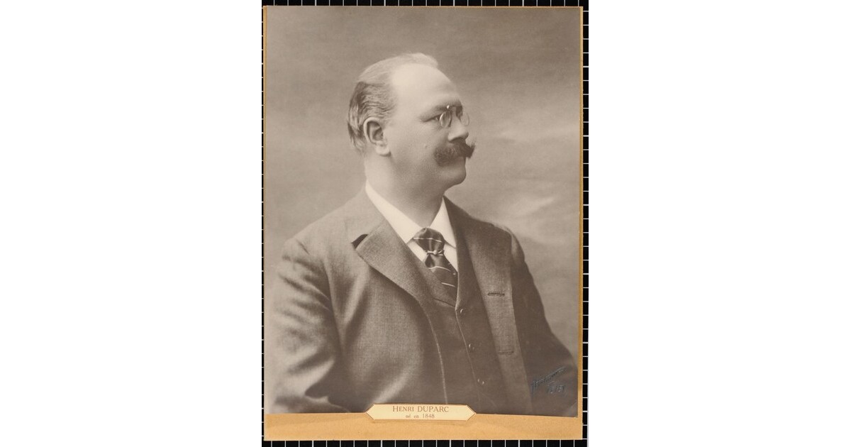 Portrait d’Henri Duparc, THALMANN - Portail officiel des Musées de Reims