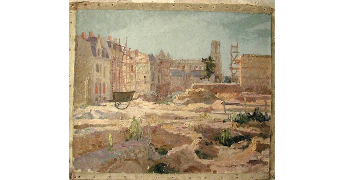 Tracé du cours Langlet, LEPAGE - Portail officiel des Musées de Reims