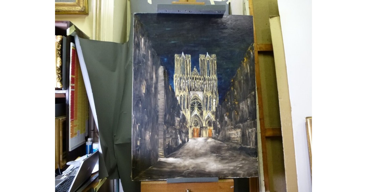 Cathédrale illuminée, BRAYARD - Portail officiel des Musées de Reims