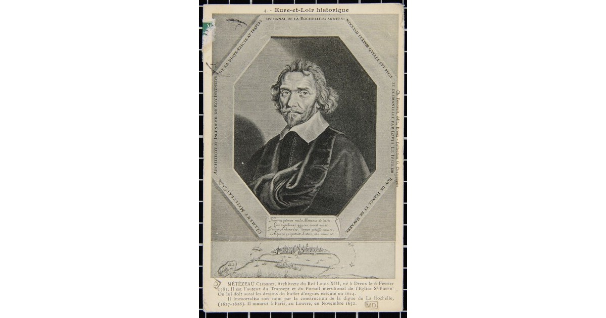 Portrait de Clément II Métézeau, ANONYME FRANCAIS 20ème siècle ...