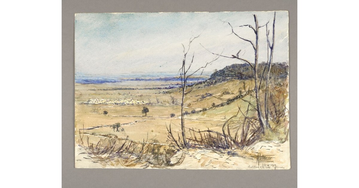 Vue Chatillon-sous-les-Côtes depuis les Hauts de Meuse, PELLERIER ...