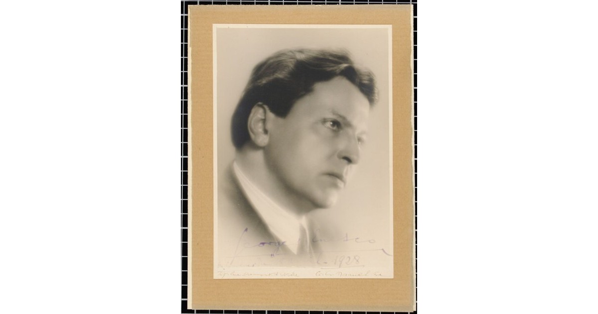 Portrait de Georges Enesco, G.L. MANUEL Frères - Portail officiel des ...