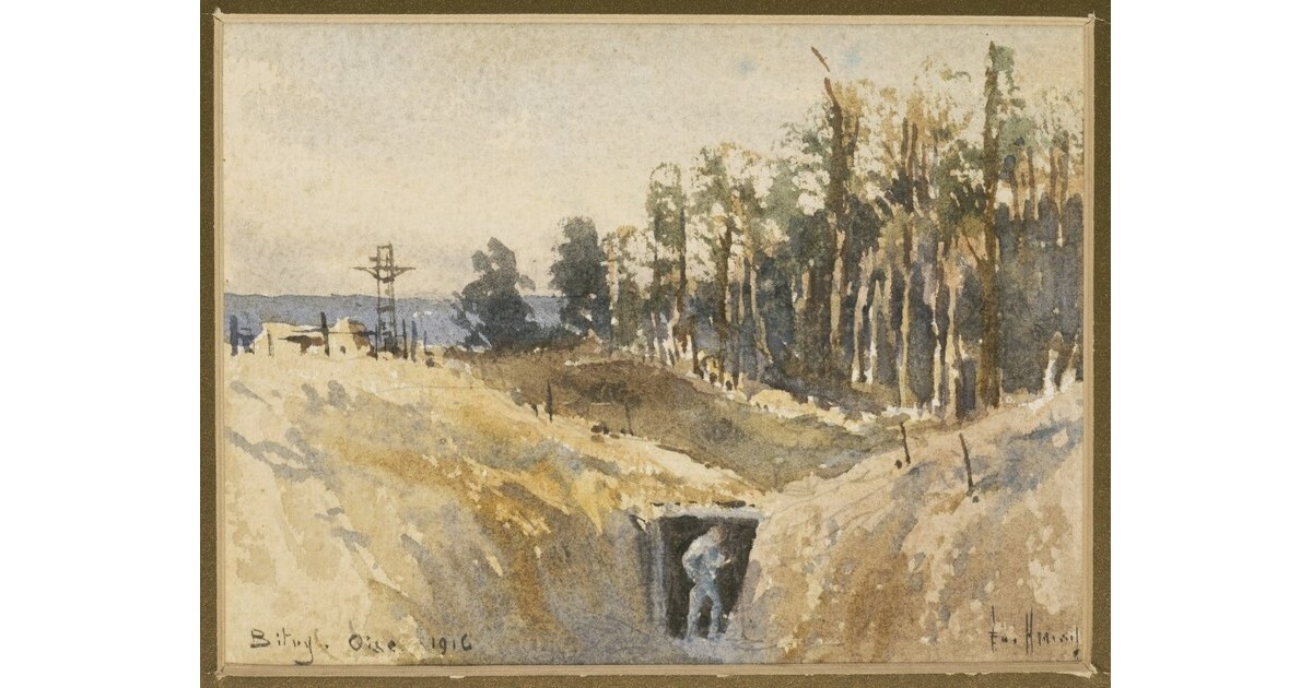 Entrée de galerie au débouché d’une tranchée à Bitry, APPAY - Portail ...