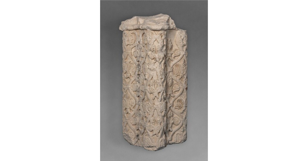 Colonette quadruple à décor d’entrelacs, ANONYME 12ème siècle - Portail ...