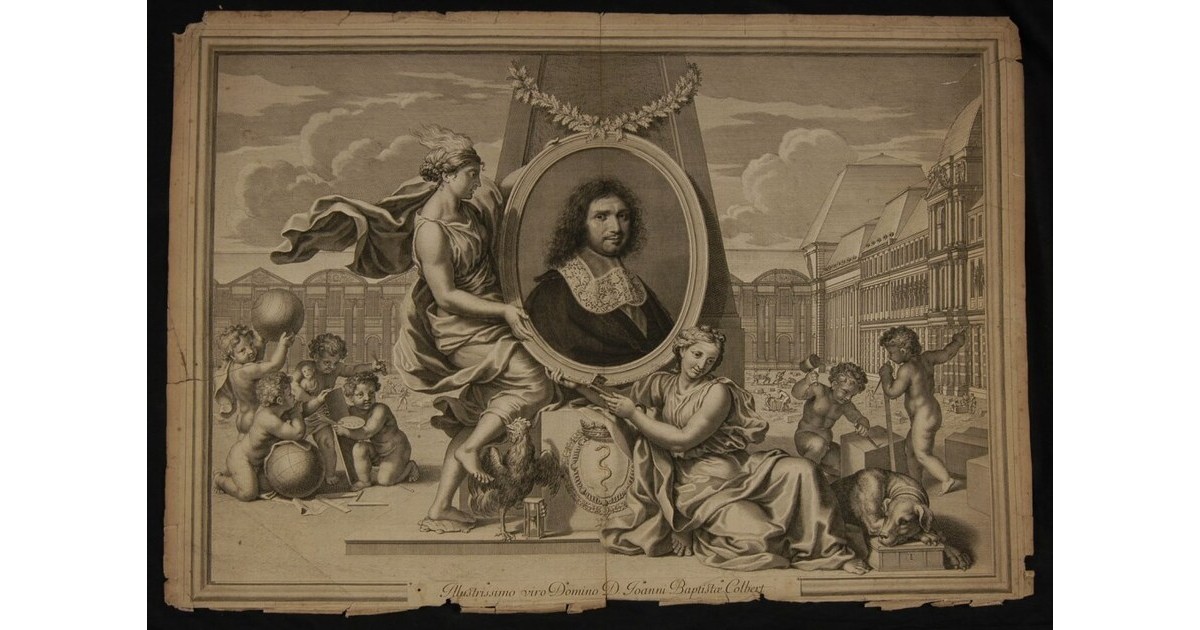 Portrait allégorique de Jean-Baptiste Colbert, NANTEUIL - Portail ...
