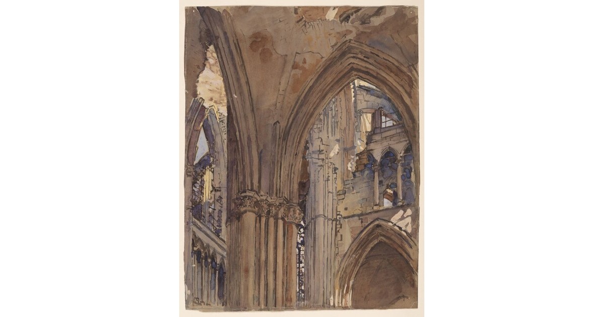 Transept de la cathédrale Notre-Dame de Reims vu du bas-côté Sud, SIMON ...